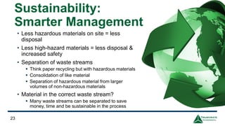 Key Components of an Elite Hazardous Waste Management Program | PDF
