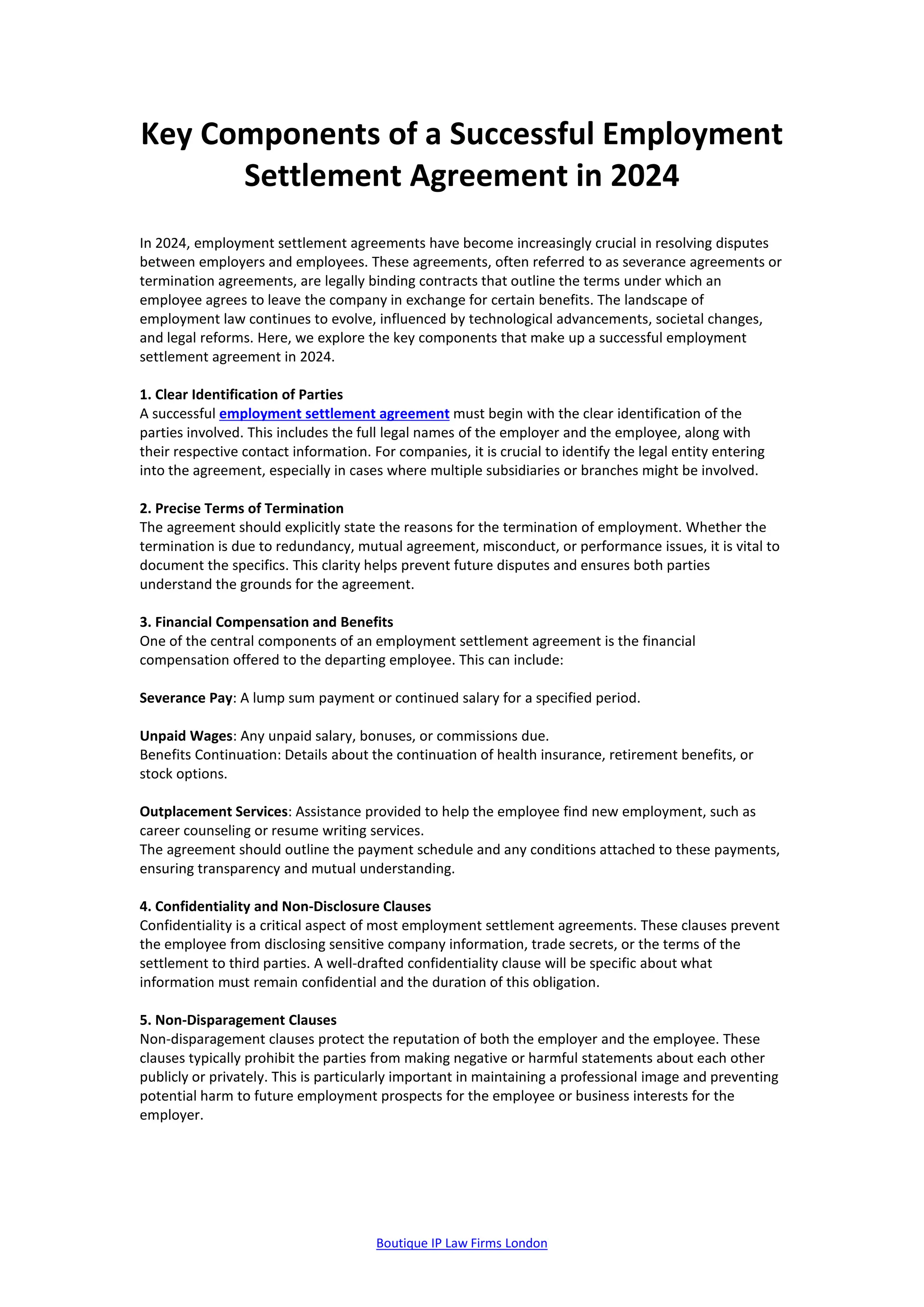 Key Components of a Successful Employment Settlement Agreement.pdf