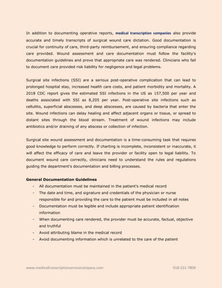 Key components of documenting wound assessment and care converted | PDF