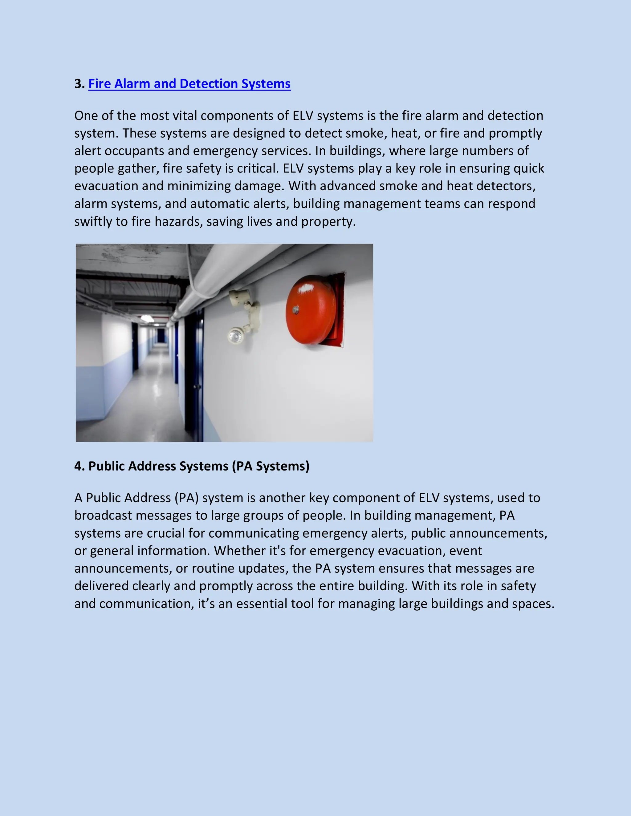 Key Components of ELV Systems and Their Roles in Building Management | PDF