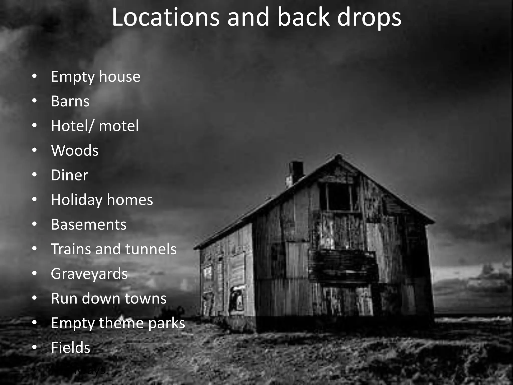 Key components of horror films | PPTX