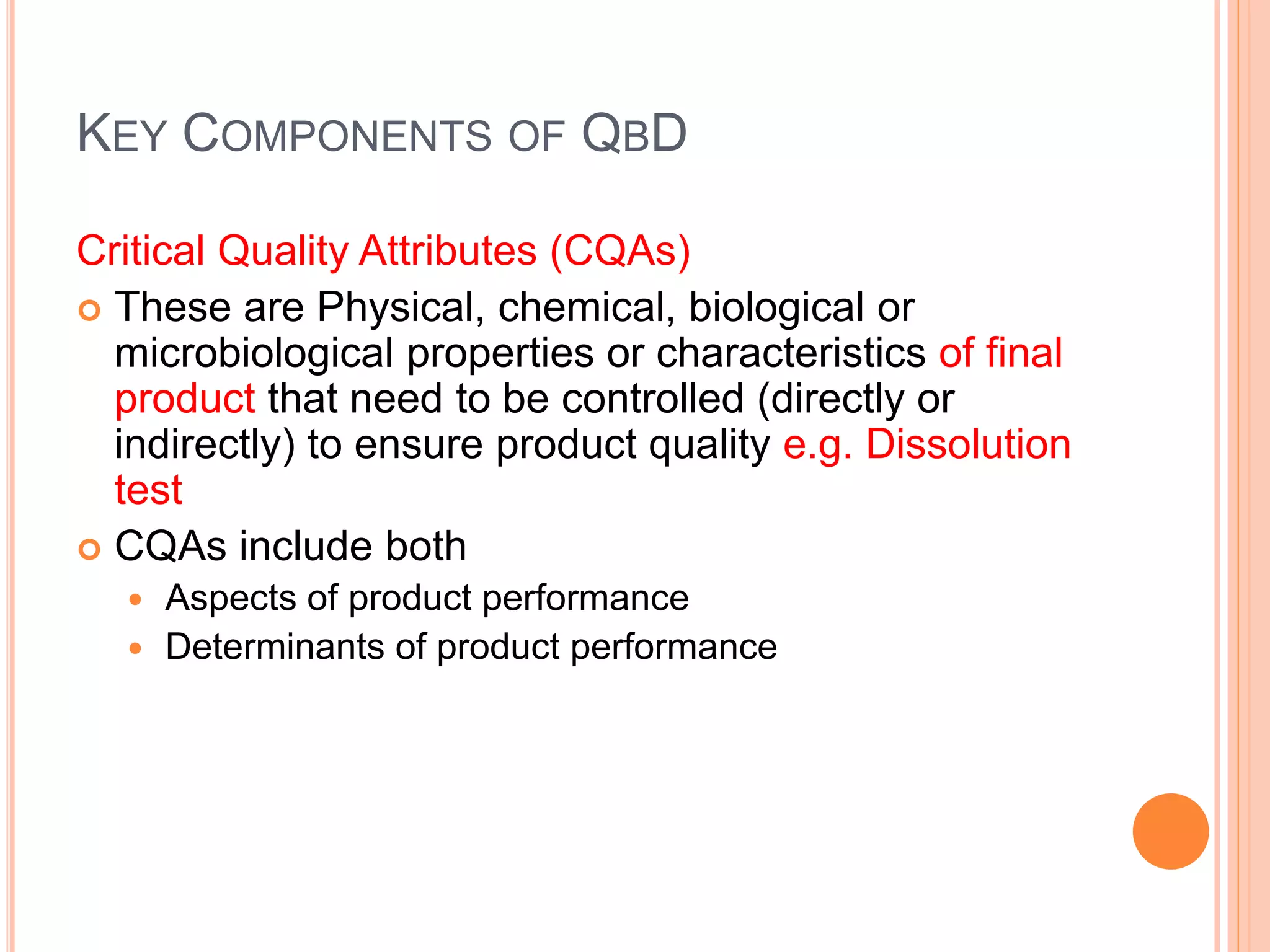 Key Components of Pharmaceutical QbD, an Introduction | PPTX