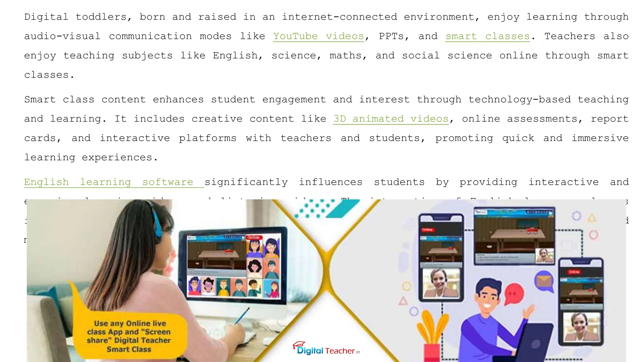 Key Components of Smart Class Content to Improve Digital Child ...