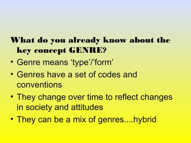Key concept genre rick altman | PPT | Genres