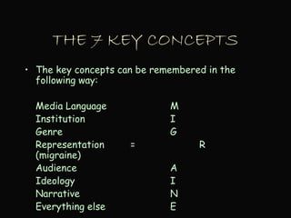 Media 7 Key concepts | PPT
