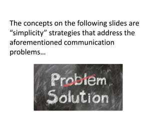Key concepts from Made to Stick Ch 1: Simple | PPTX