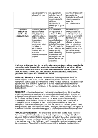 Media Key concepts glossary | DOC | Genres