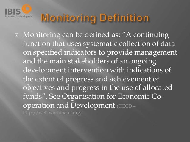 Key concepts in monitoring