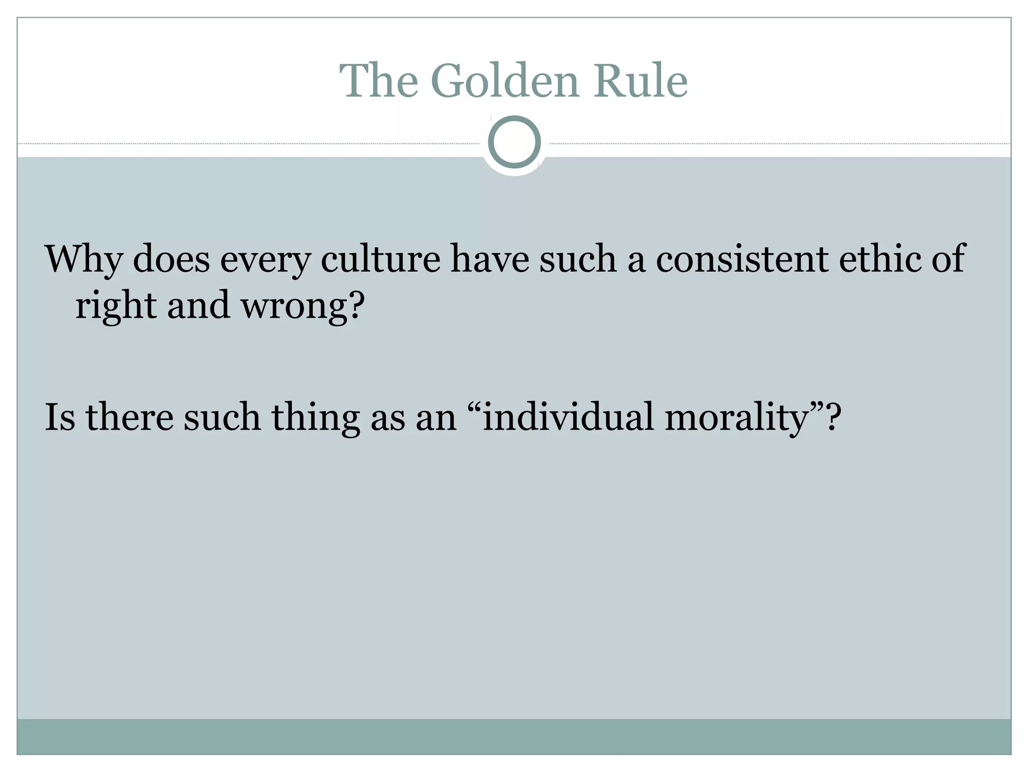 Key concepts in morality | PPT