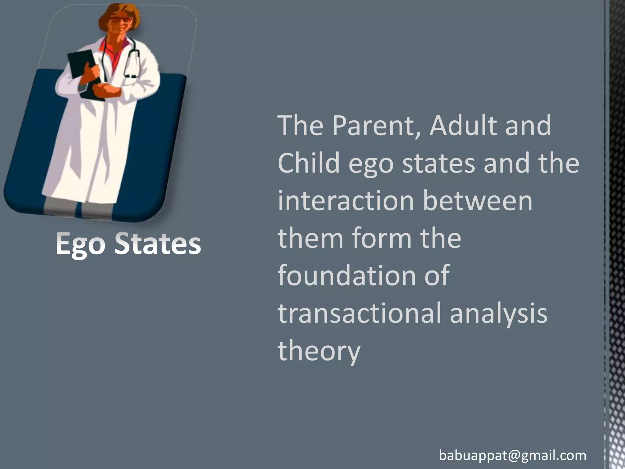 Transactional Analysis 2- Key concepts in transactional analysis | PPTX