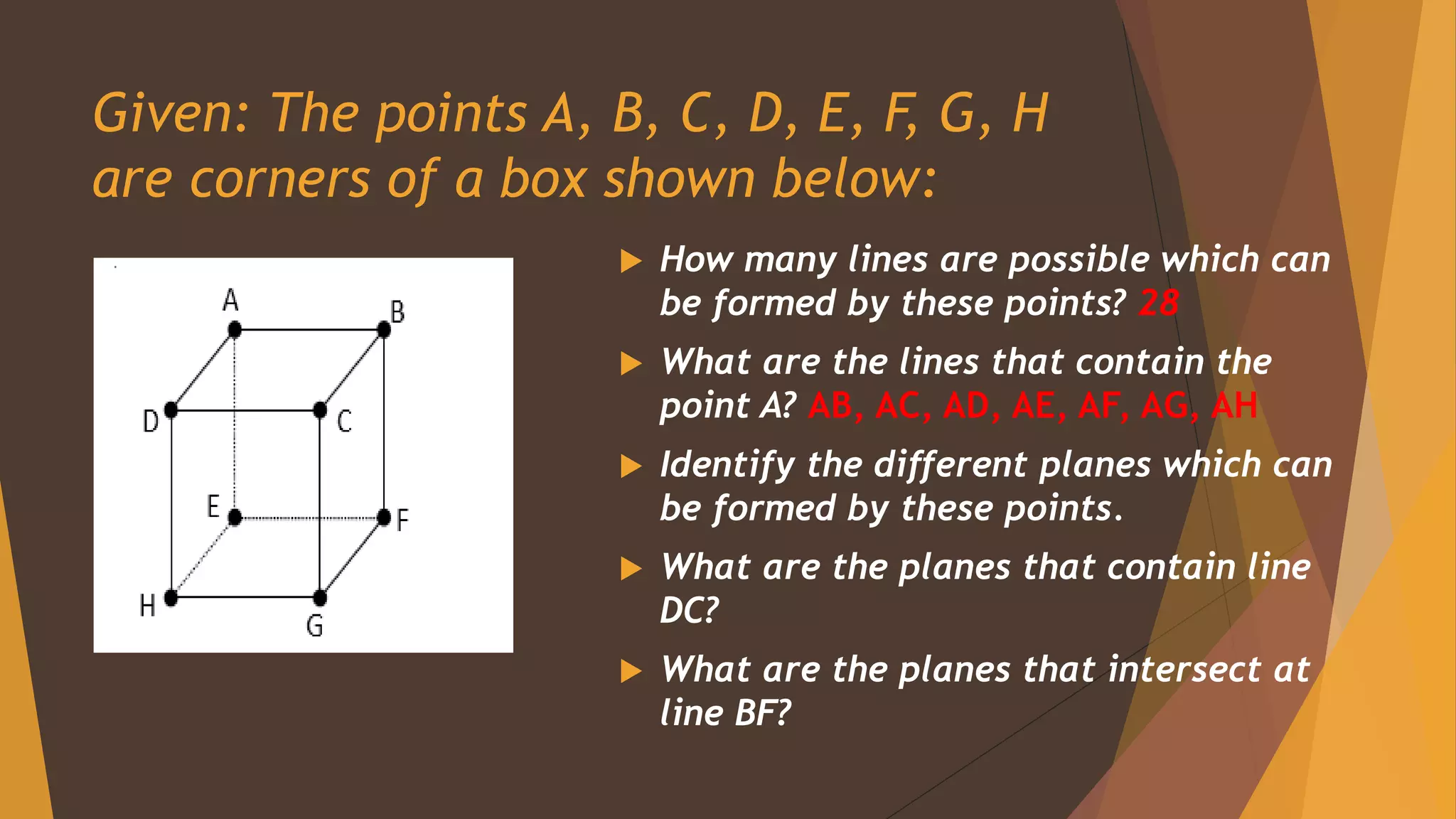 Key concepts of geometry | PPT
