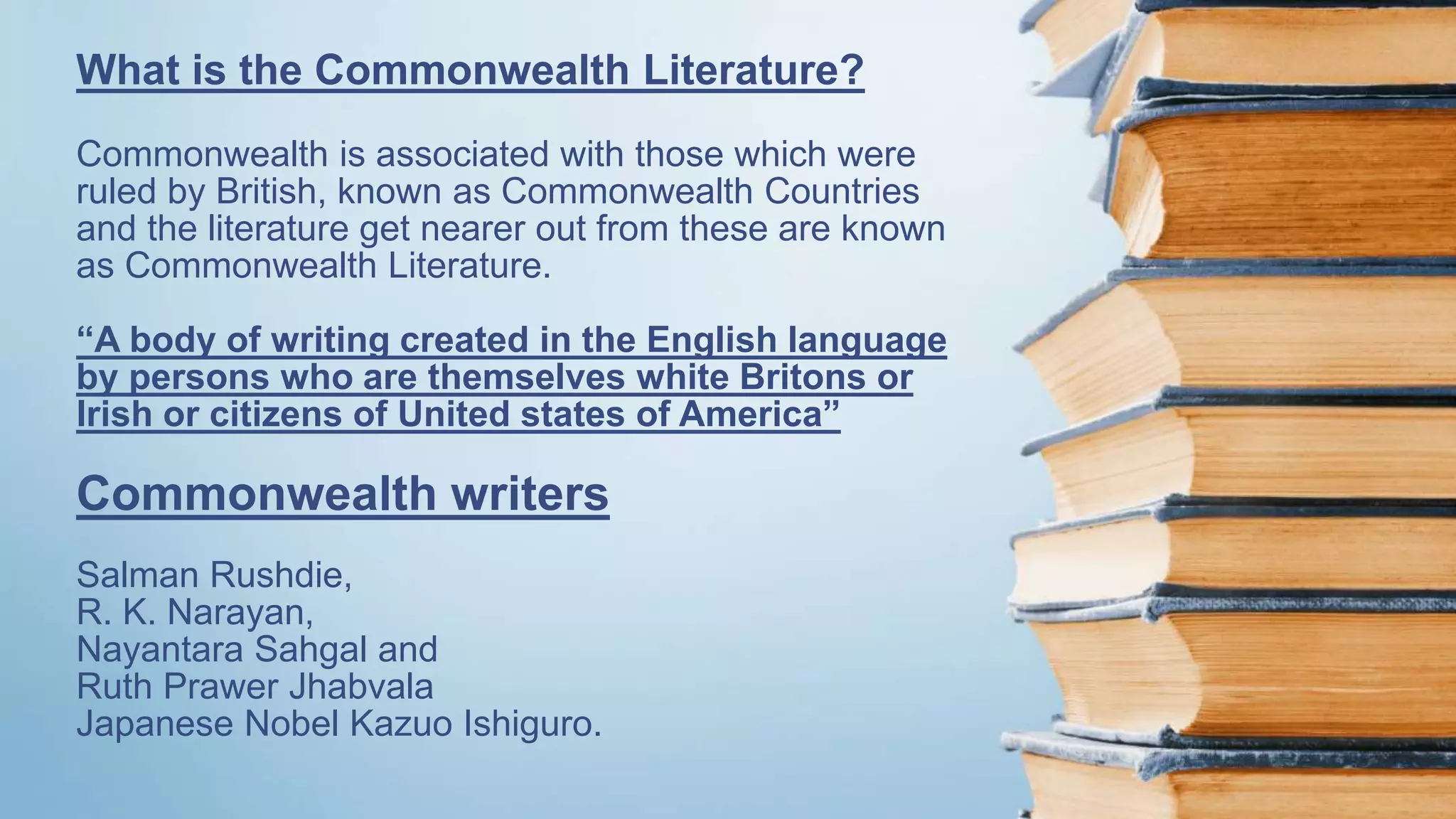 Key concepts of Postcolonial literature | PPTX