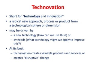 Key concepts of Technology Management | PDF