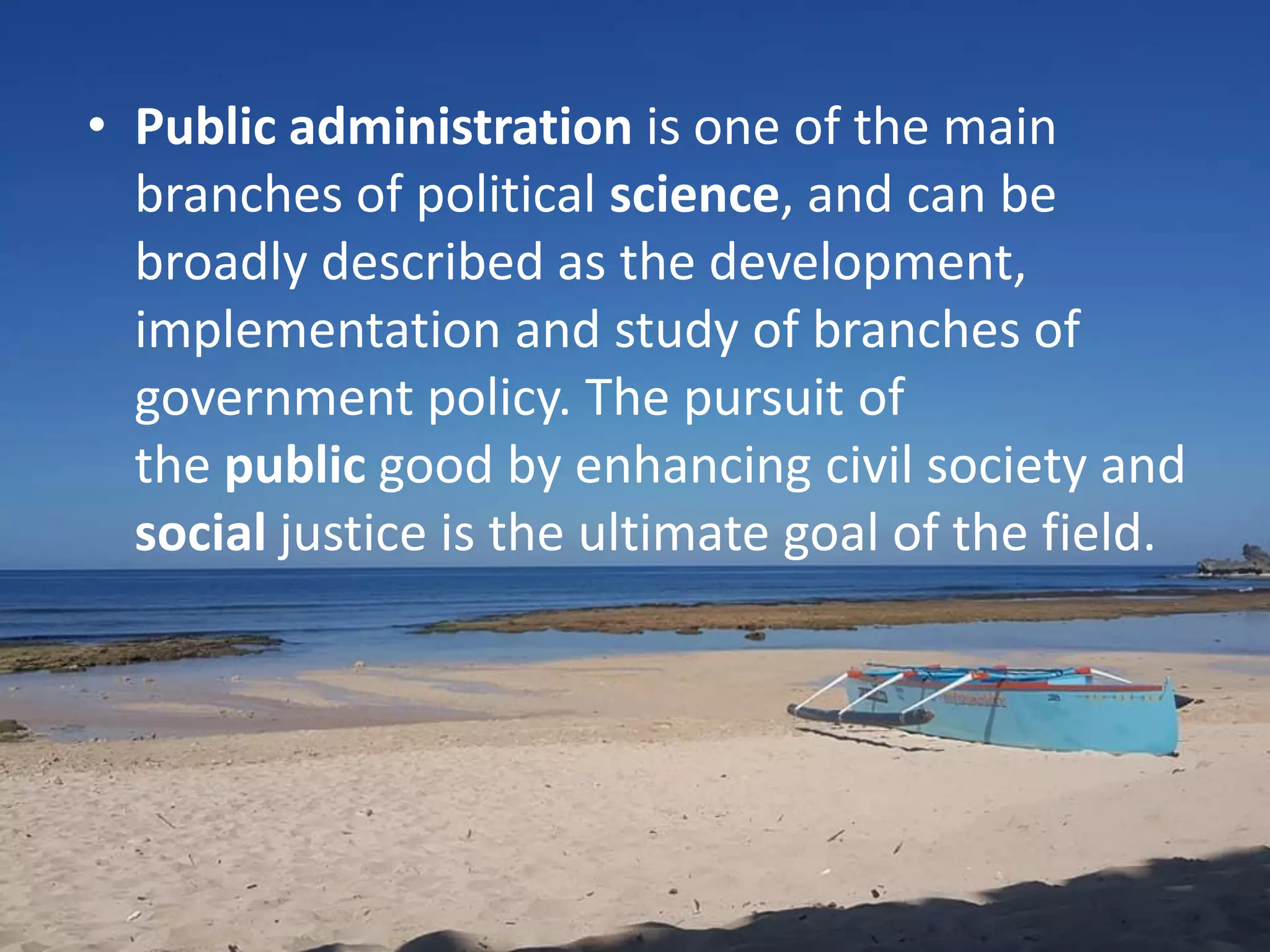 Key Concepts, Theories of Public Administration | PDF