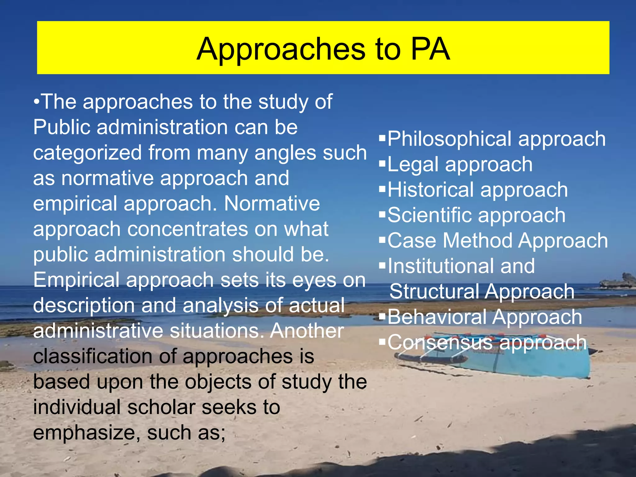 Key Concepts, Theories of Public Administration | PDF