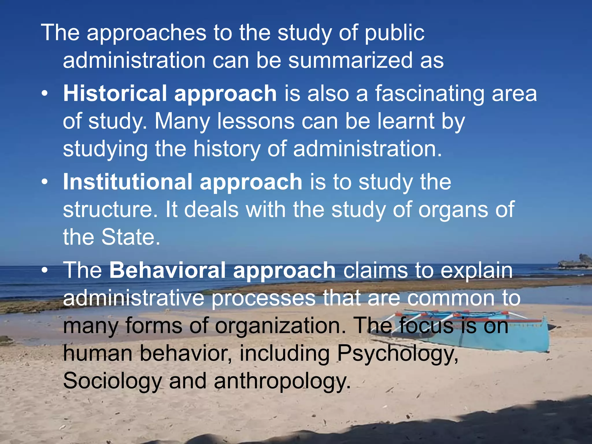 Key Concepts, Theories of Public Administration | PDF
