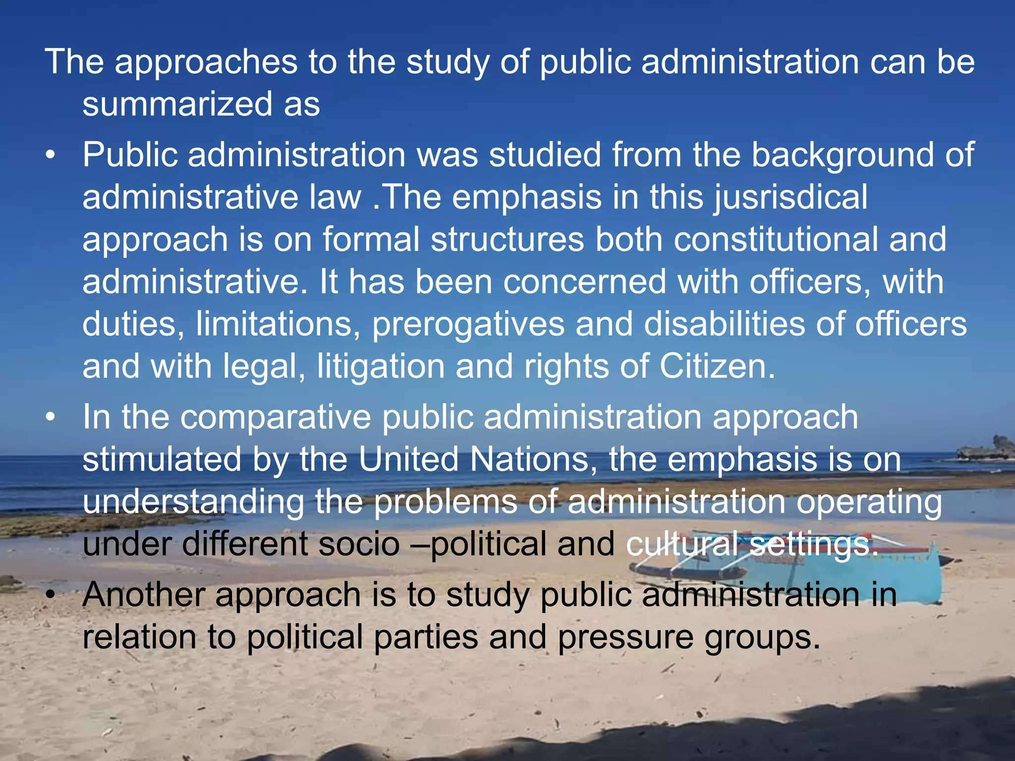 Key Concepts, Theories of Public Administration | PDF