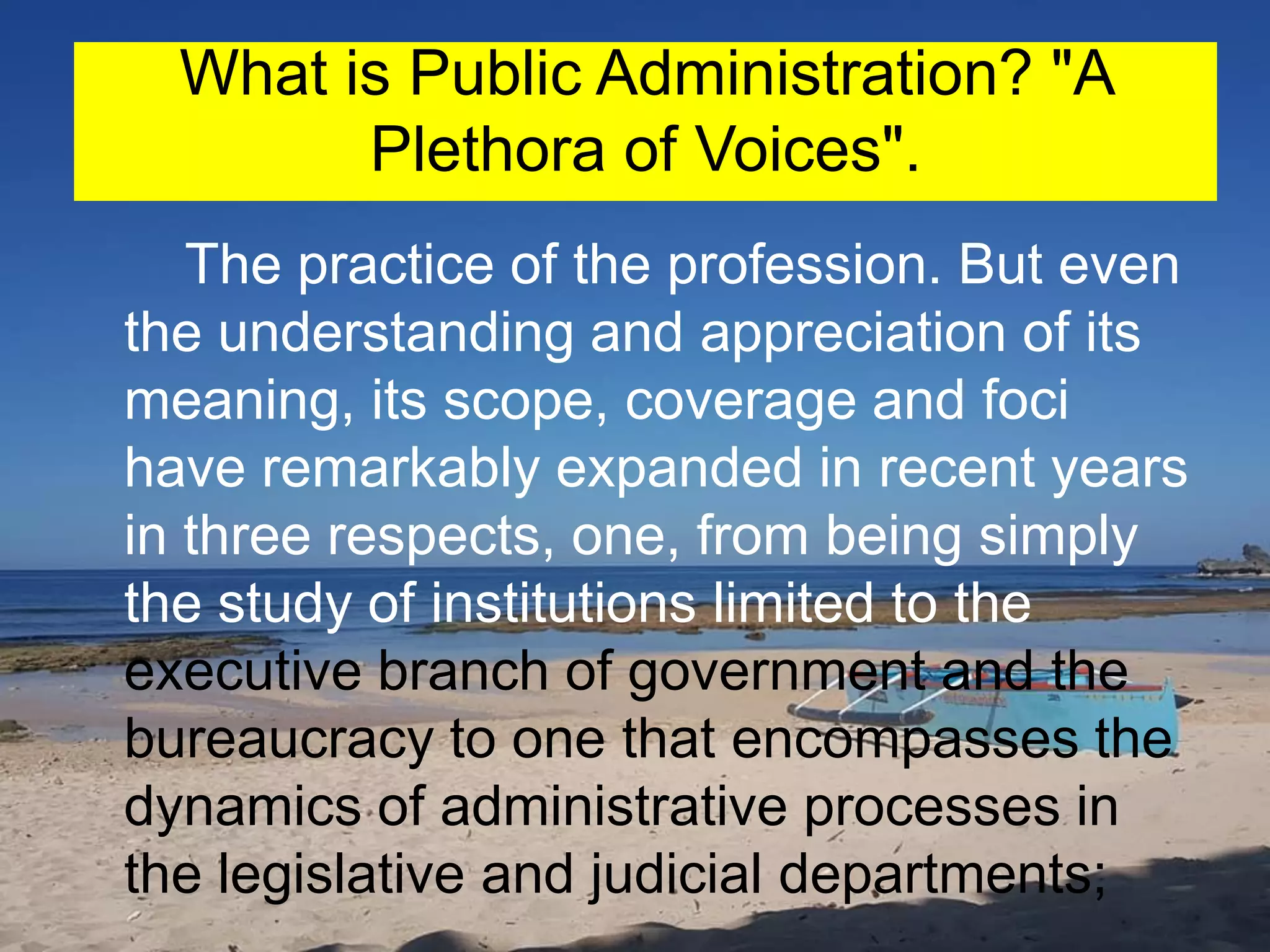 Key Concepts, Theories of Public Administration | PDF