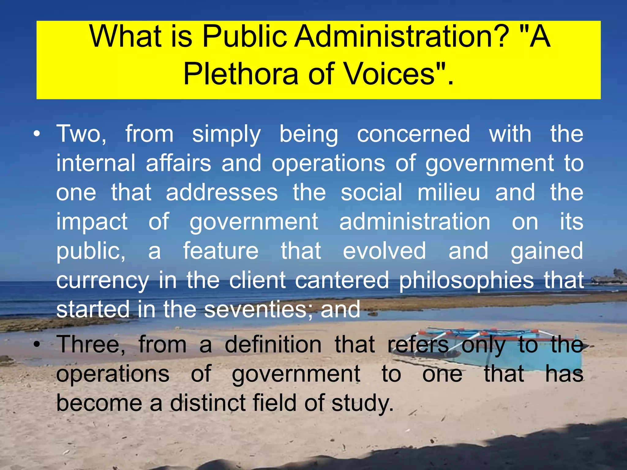 Key Concepts, Theories of Public Administration | PDF