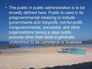Key Concepts, Theories of Public Administration | PDF