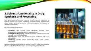 Formulating Success: Solvent Selection Essentials | PPTX