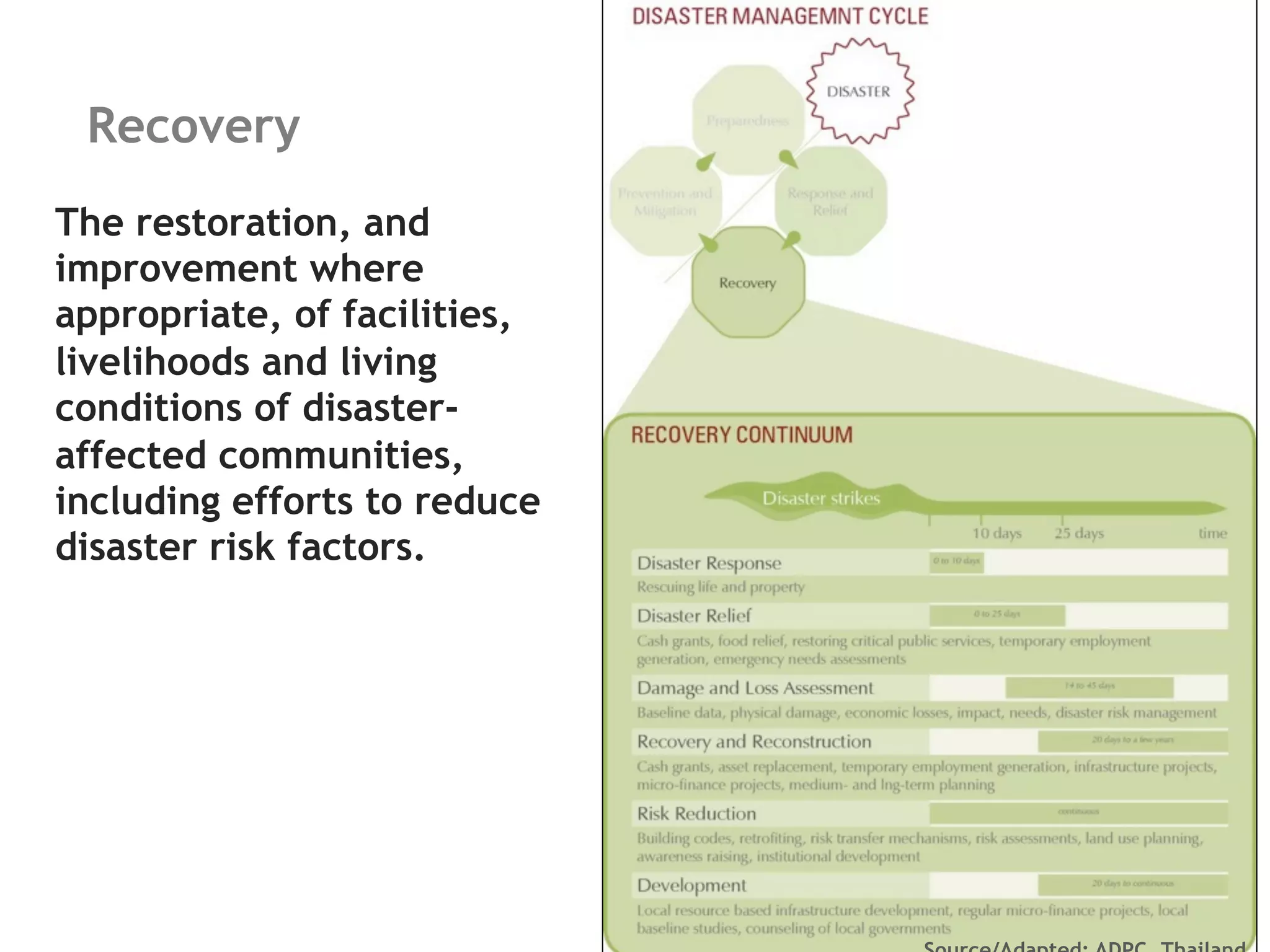 7 Key considerations in disaster recovery and reconstruction | PDF