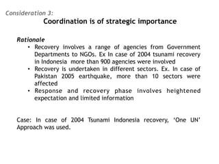 7 Key considerations in disaster recovery and reconstruction | PDF