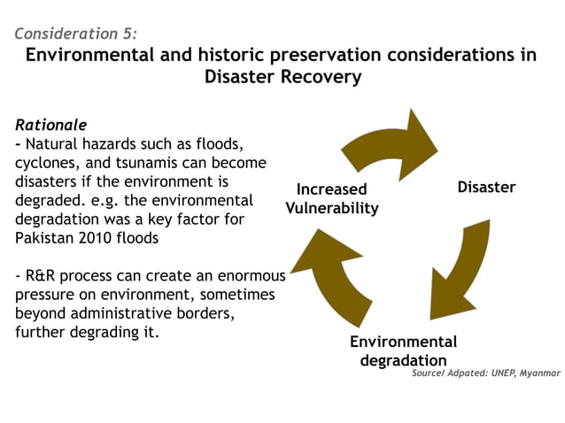 7 Key considerations in disaster recovery and reconstruction | PDF ...