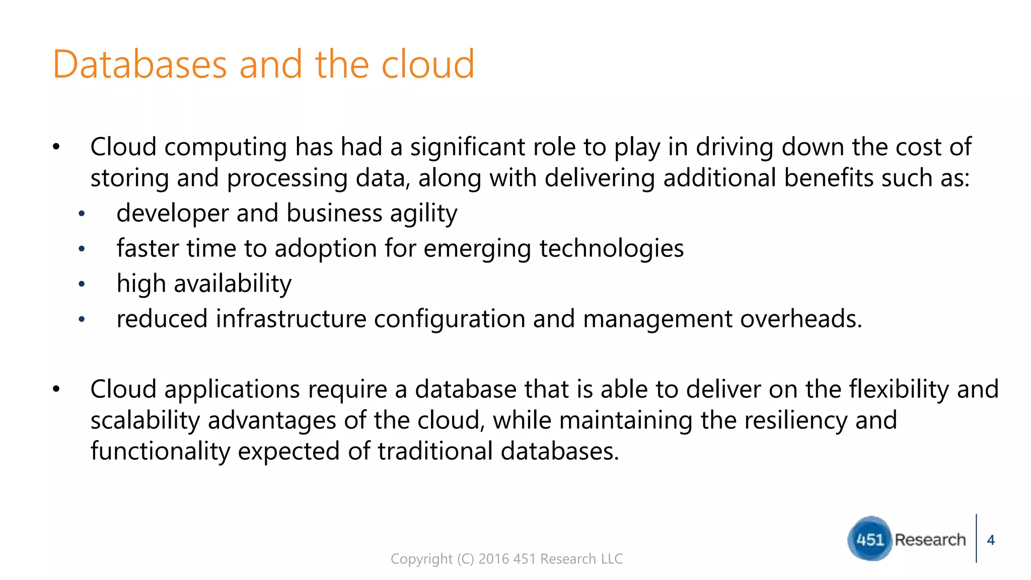Key Database Criteria for Cloud Applications | PPT