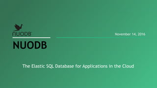 Key Database Criteria for Cloud Applications | PPT