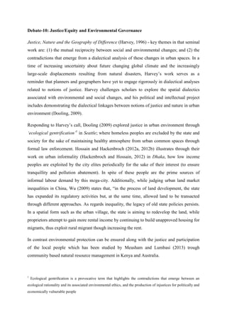 Key Debates in Environmental Governance | PDF