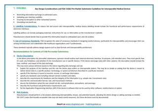 Key Design Considerations and FDA 510k Pre-Market Submission Guidelines ...
