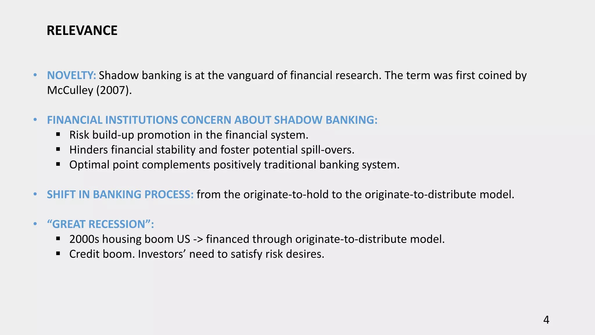 Key determinants of shadow banking | PPTX