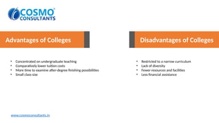 Key Difference between Foreign Universities and Foreign Colleges | PPT
