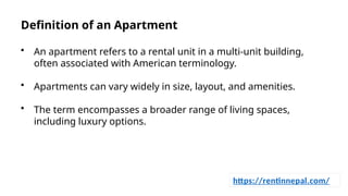 Key Differences Between A Flat And An Apartment | PPTX