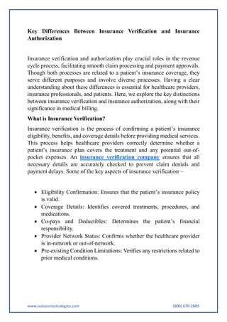 Key Differences Between Insurance Verification and Insurance ...