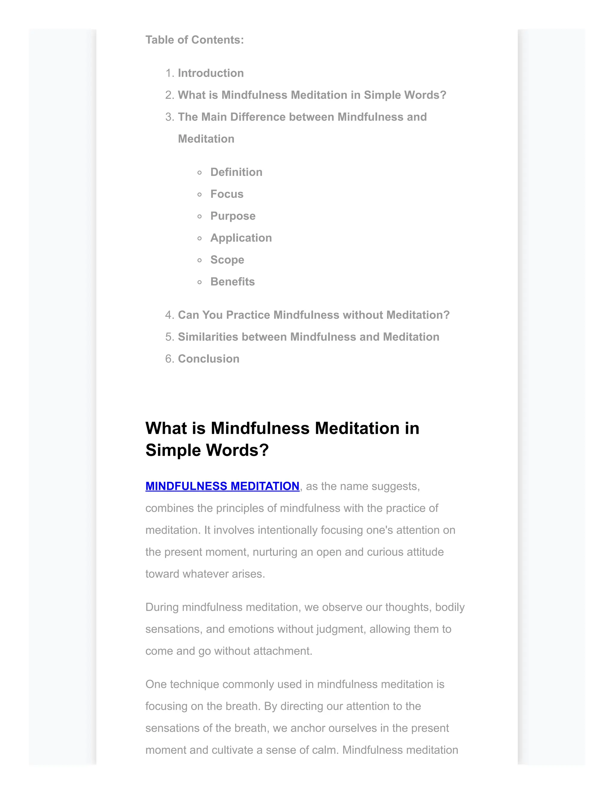 Key Differences Between Mindfulness and Meditation.pdf