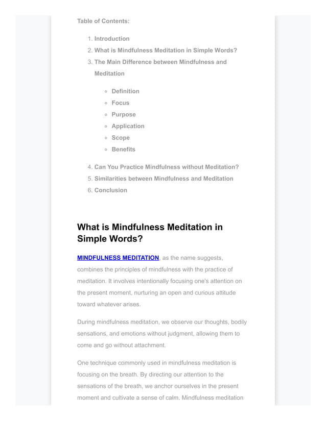 Key Differences Between Mindfulness and Meditation.pdf