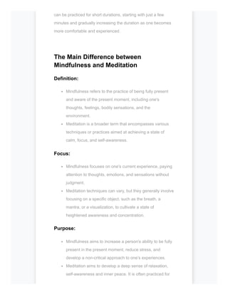 Key Differences Between Mindfulness and Meditation.pdf