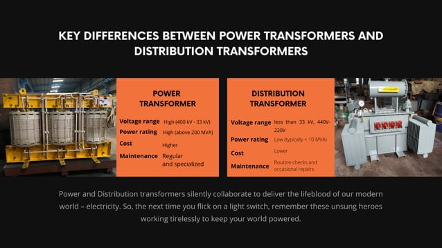 Key Differences Between Power Transformer And Distribution Transformerpdf