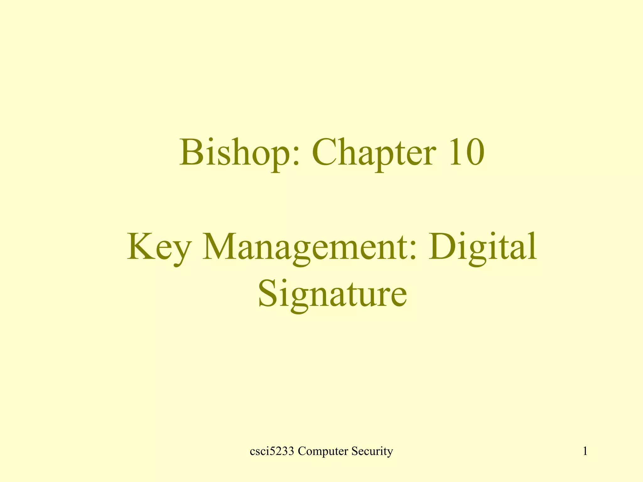 Key Digital Signatures | PPT