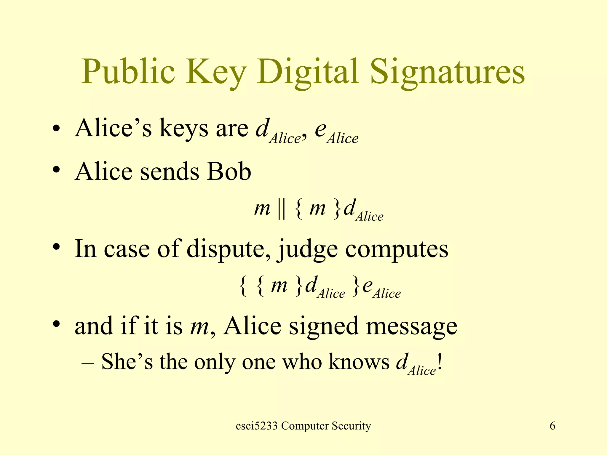 Key Digital Signatures | PPT