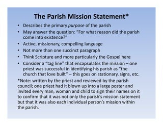 Key Documents of Parish Development | PDF
