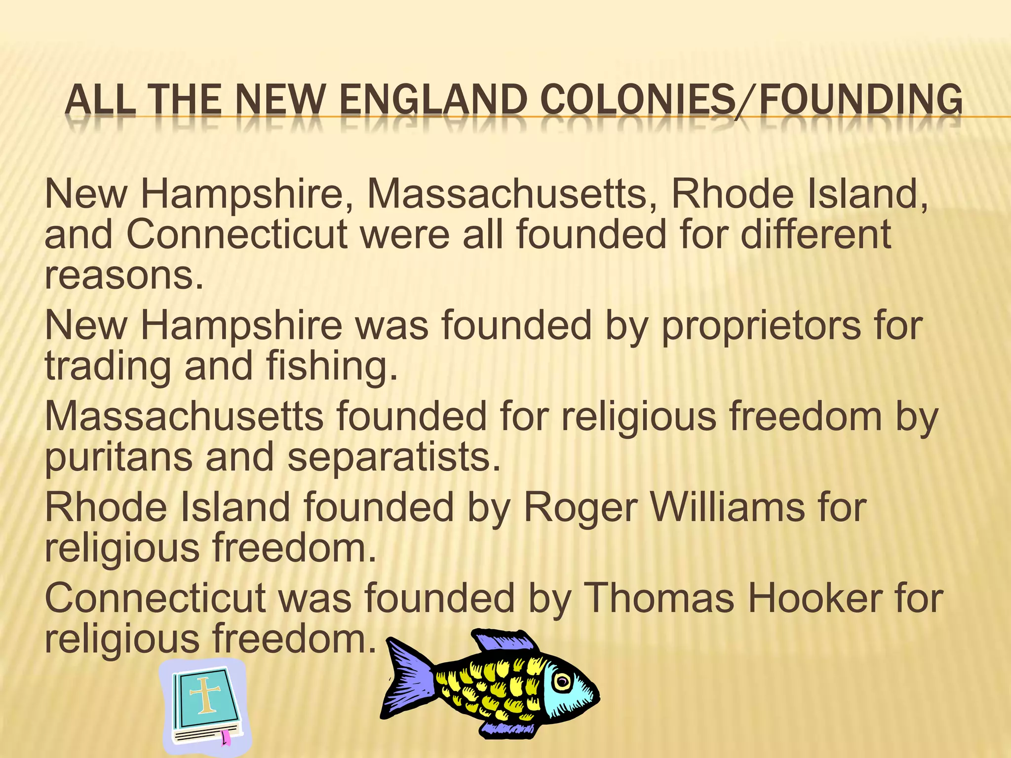 Key economic, political and social characteristics of the new england ...