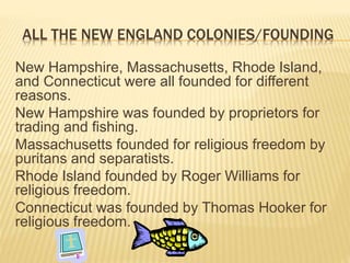 Key economic, political and social characteristics of the new england ...