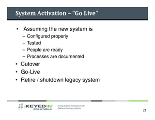Enterprise system implementation strategies and phases | PPT