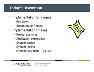 Enterprise system implementation strategies and phases | PPT