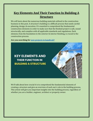 Key elements and their function in Building a structure.pdf