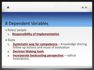 Key elements for implementing a strategic sustainability perspective in ...