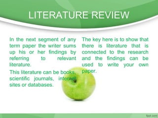 Key elements of a term paper outline | PPT